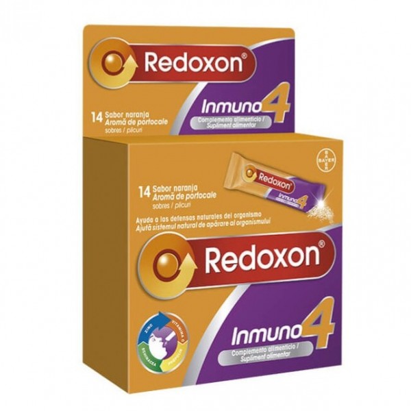 Redoxon Inmuno 4 Sabor Naranja 14 Sobres - centrocomercialeria.com
